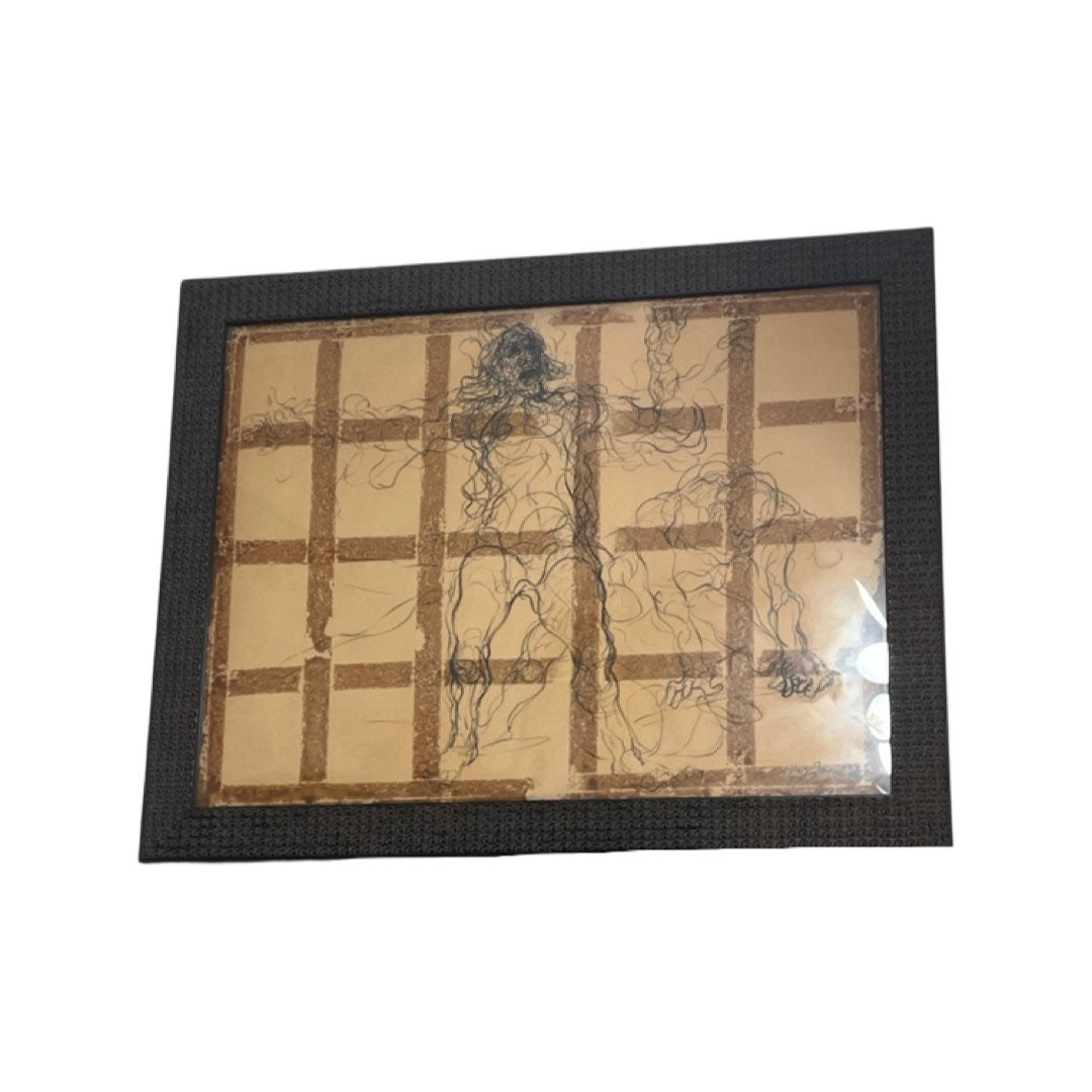 Amazingly rare signed Edvard Munch Original Sketch on paper with mixed ...