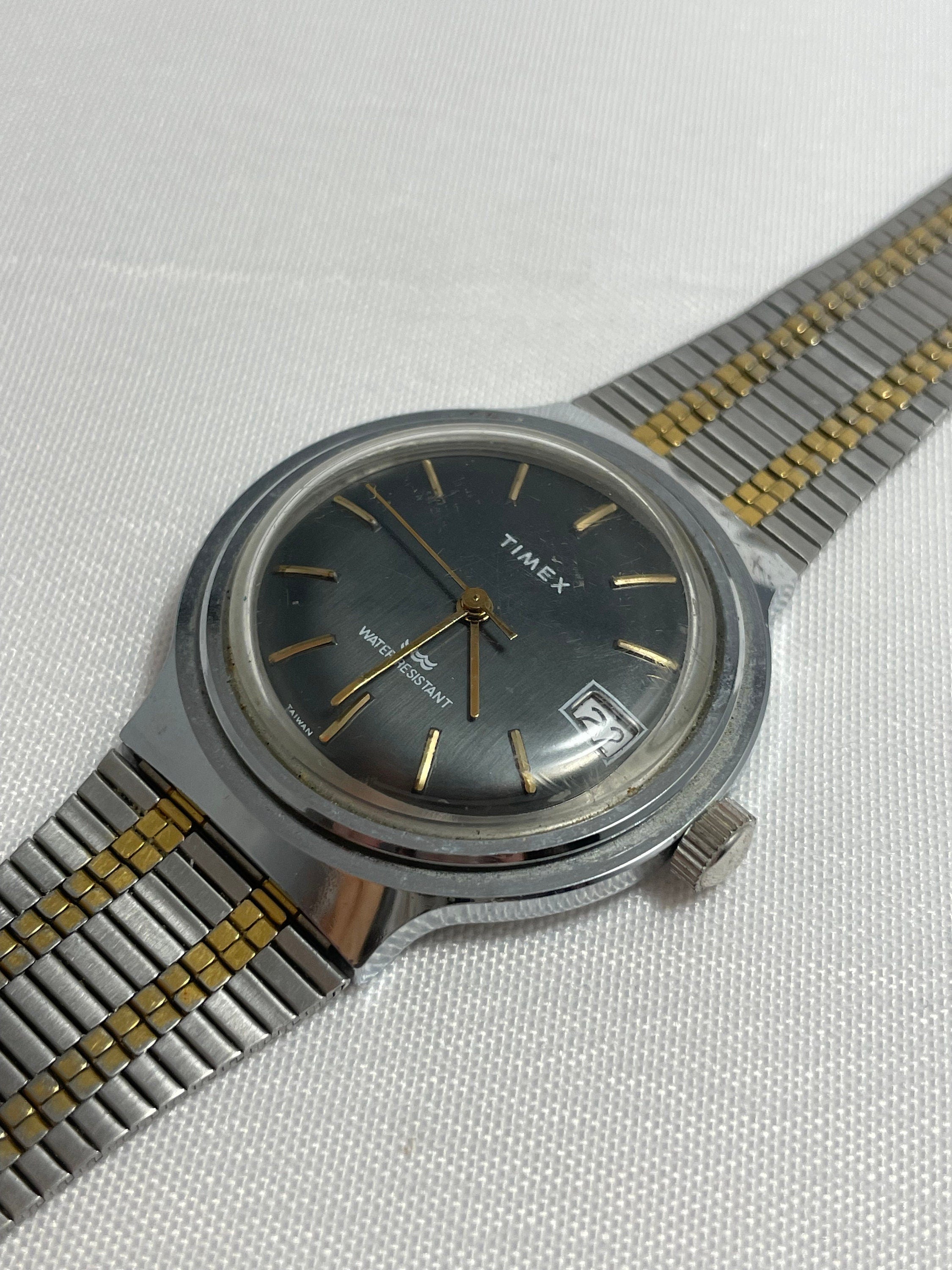 Vintage 1970's Timex Royal Oak Style Mechanical Watch – Collect
